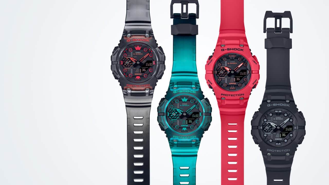 Casio GA-B001 y GA-B001G. Un G-SHOCK con bisel y correa integrados