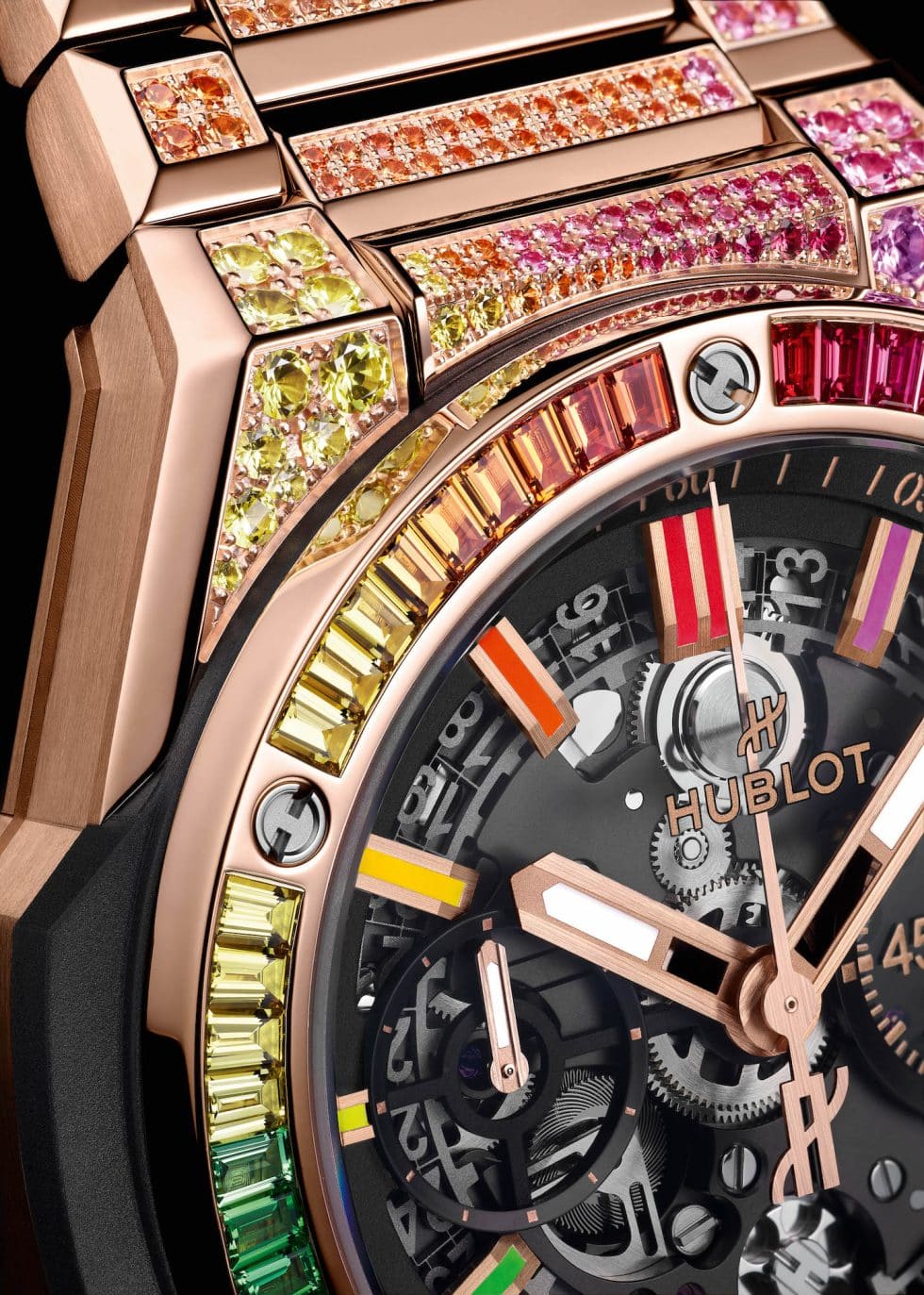 Hublot Big Bang Unico Integrated King Gold Rainbow