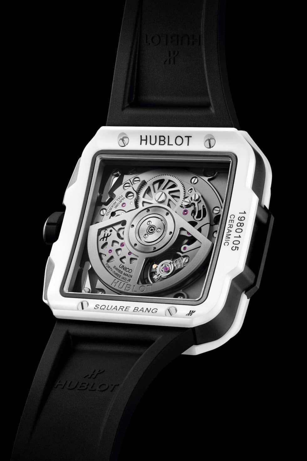 Hublot Square Bang Unico 42mm Black Magic, White Ceramic y Sapphire