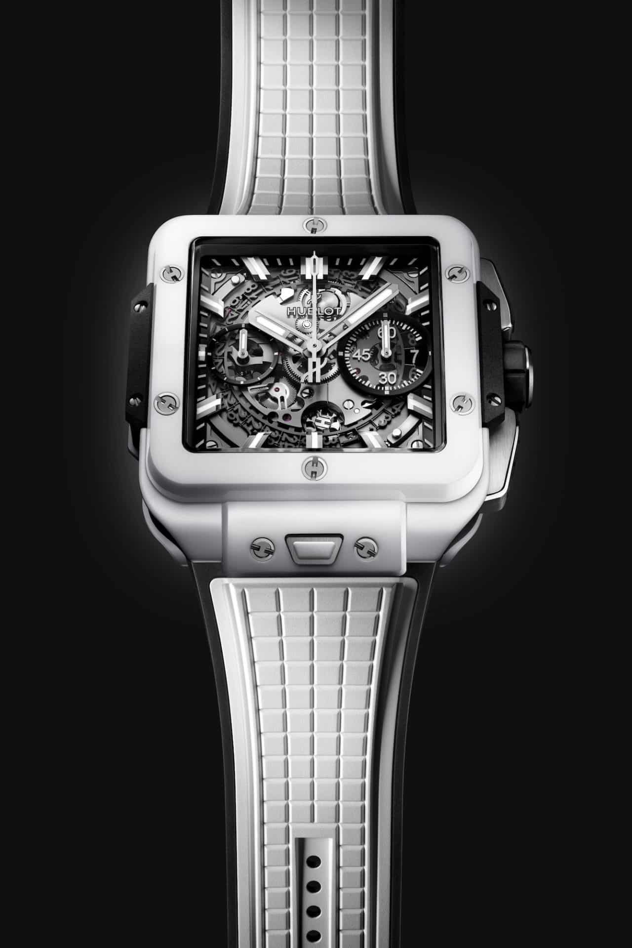 Hublot Square Bang Unico 42mm Black Magic, White Ceramic y Sapphire