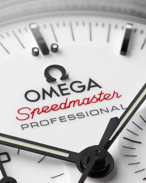Omega Speedmaster Moonwatch en blanco