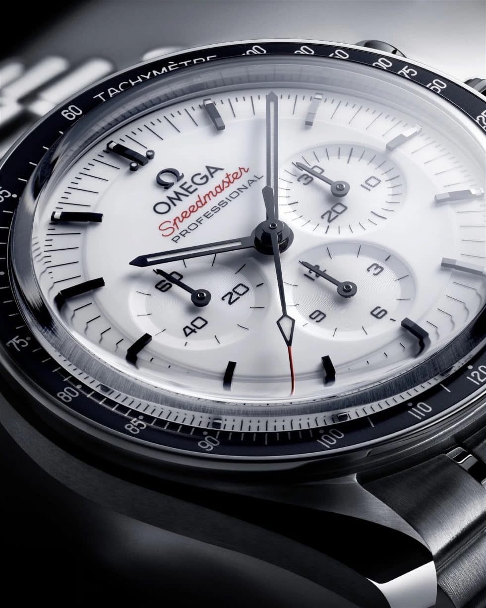 Omega Speedmaster Moonwatch en blanco